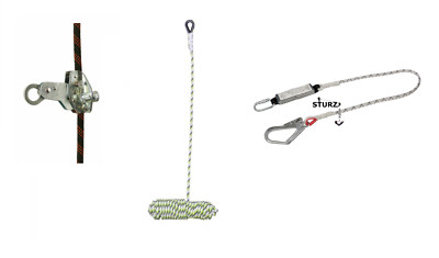 Höhensicherung SET Seil 10m + Seilbremse + Falldämpfer Absturzsicherung Nach DIN | eBay