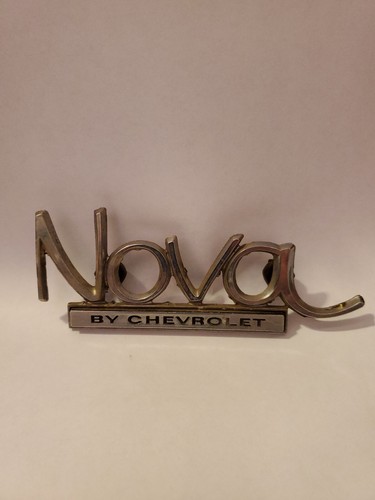 1pcs Chrome For 1969-72 Chevrolet Nova by Logo Trunk Emblem Badge GM ...