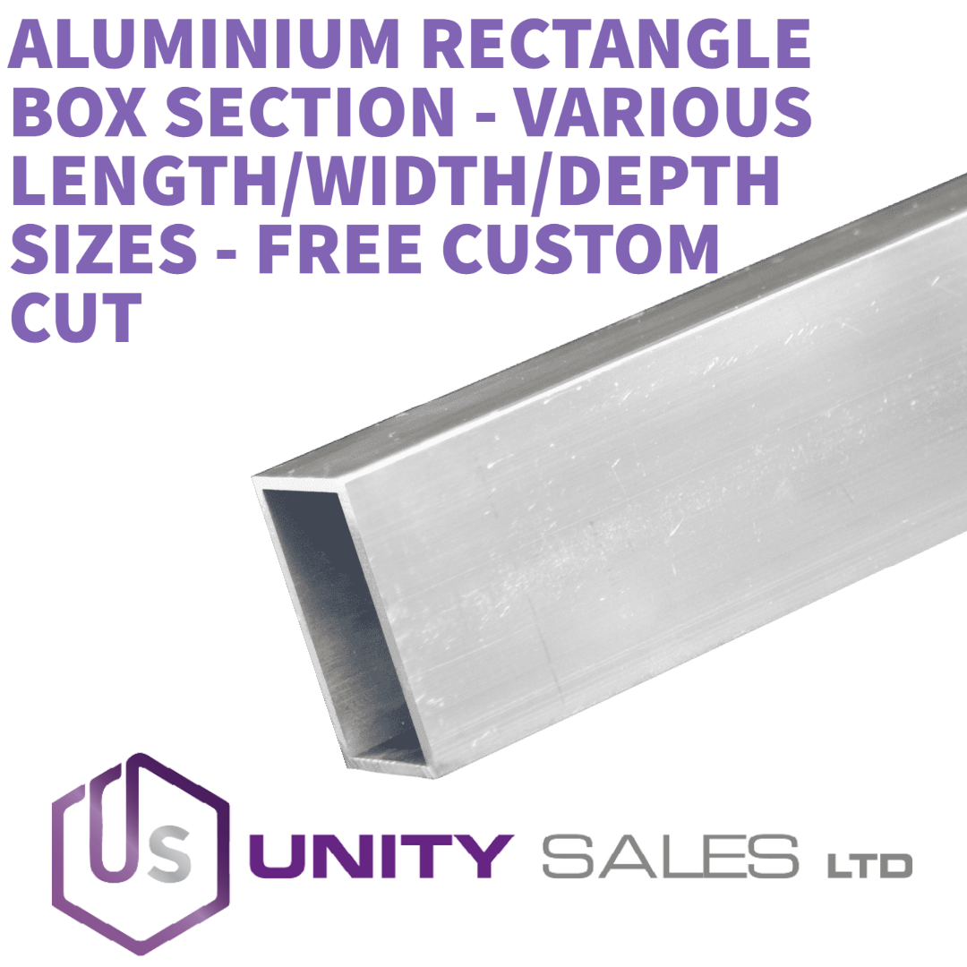 ALUMINIUM RECTANGLE BOX SECTION - VARIOUS LENGTH/WIDTH/DEPTH - FREE ...
