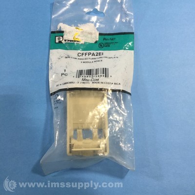 Panduit CFFPA2EI Mini Com Angled Furniture Faceplate, 2 Module FNFP | eBay