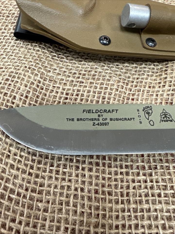 TOPS FIELDCRAFT BROTHERS OF BUSHCRAFT KNIFE | eBay