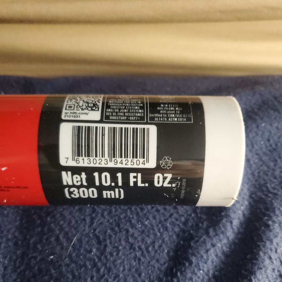 Hilti FS-ONE MAX 10.1fl oz Firestop Intumescent Sealant - Red (2101531 ...