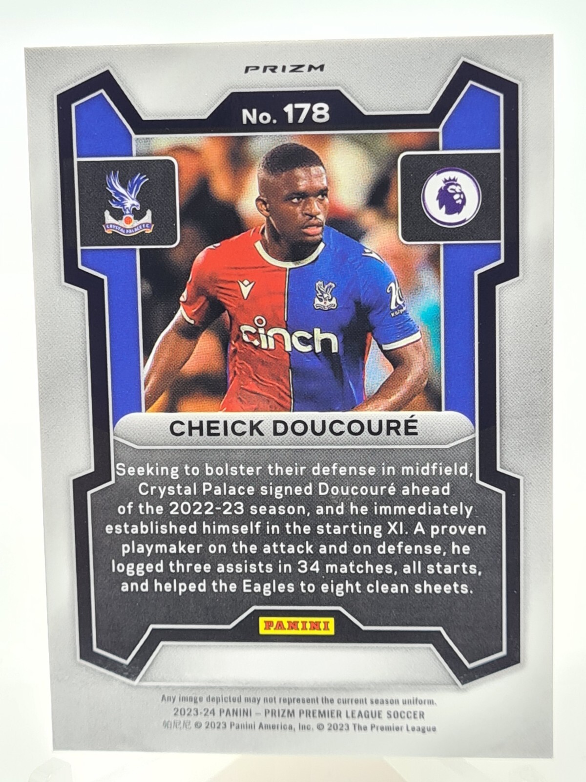 Cheick Doucoure 2023-24 Panini Prizm EPL Orange Hyper Prizm #178 ...