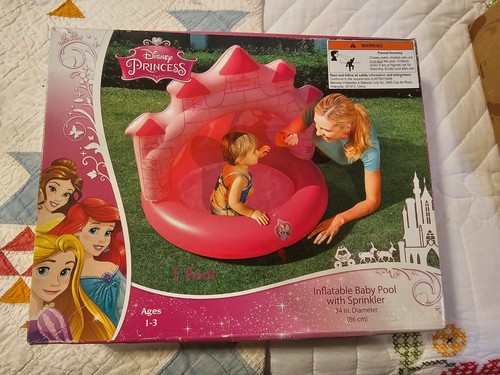 Disney Princess Inflatable Baby Pool with Sprinkler | eBay