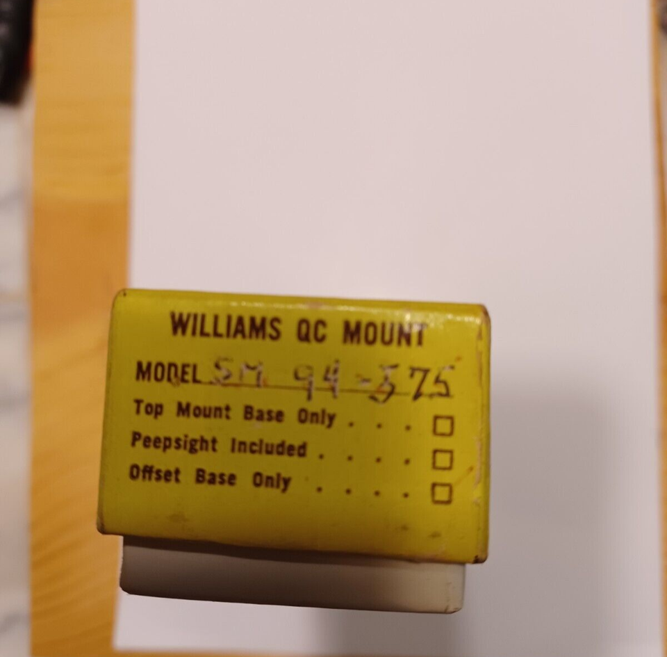 williams side mount scope mount for winchester 94 big bore 375 | eBay