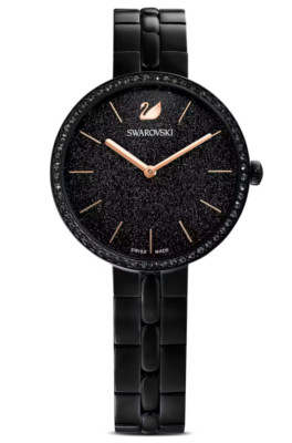 Swarovski Cosmopolitan watch Swiss Made, Metal, Black finish 5547646 ...