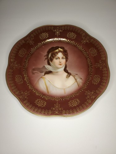 Royal Vienna Queen Louise of Prussia Raised Gilt Portrait Porcelain ...