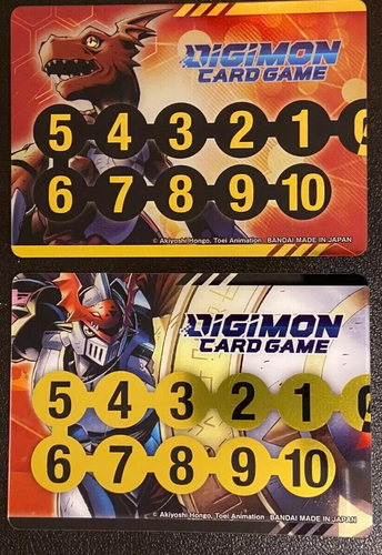 Memory Gauge Counter Guilmon & Gallantmon Foil Set Near Mint Digimon ...