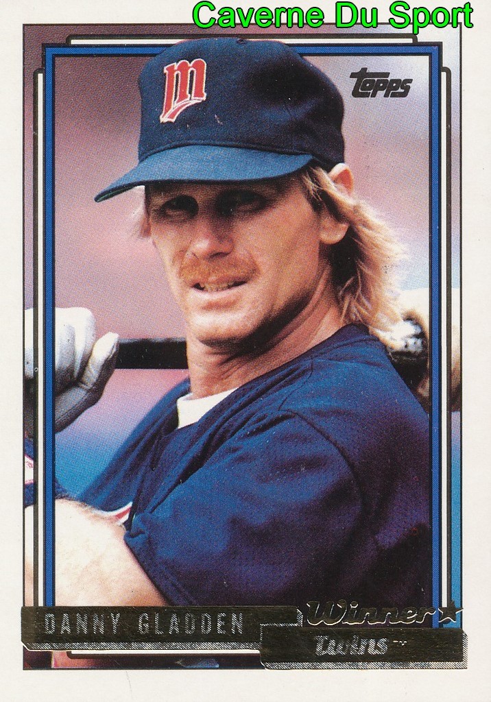 177 DANNY GLADDEN TWINS TOPPS GOLD WINNER BASEBALL CARD 1992 | eBay