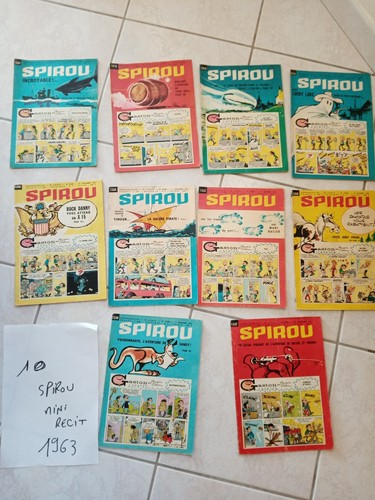 Lot 10 SPIROU 1963 complet avec mini-récit.bon etat | eBay