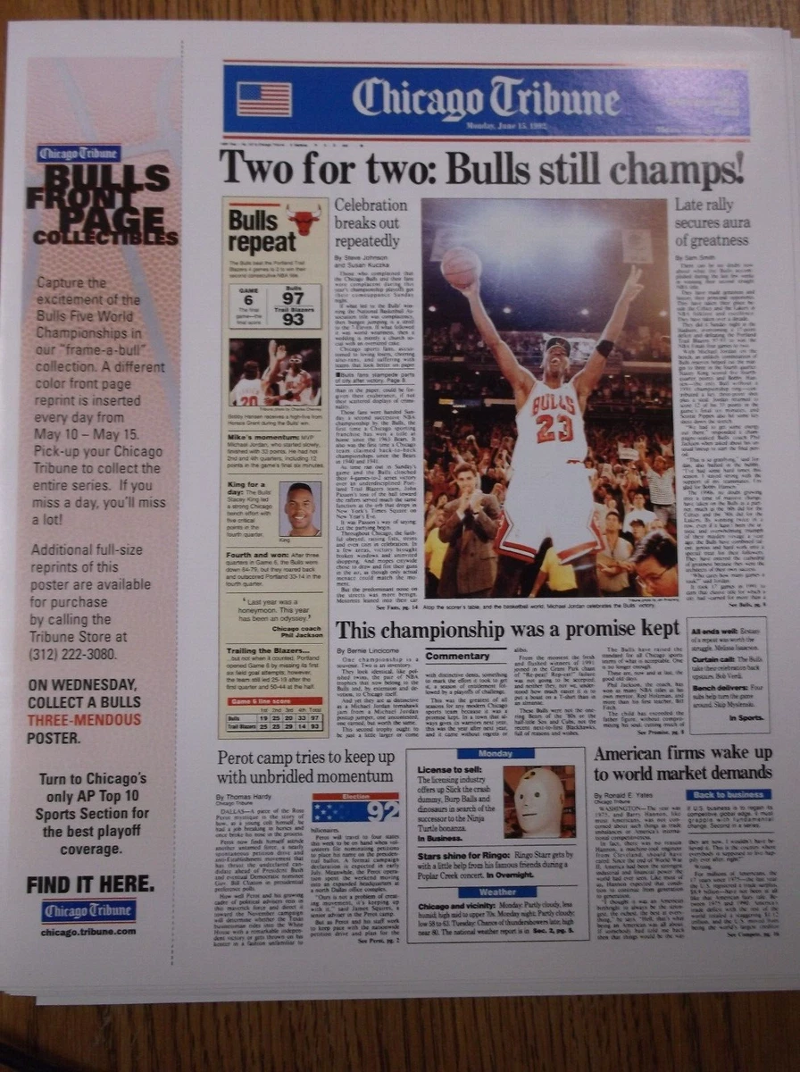 Chicago Tribune Business Section Newspaper