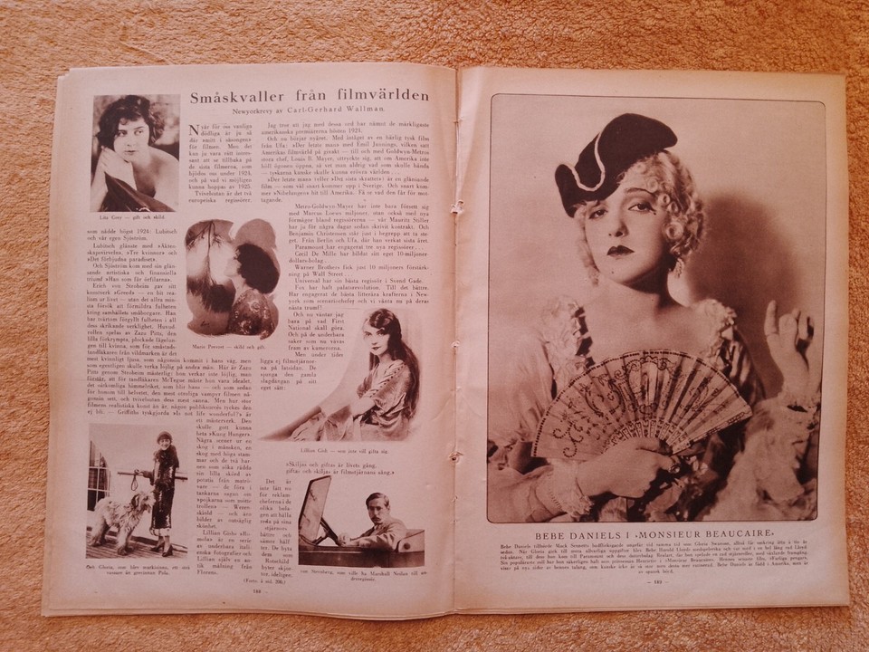 RUDOLPH VALENTINO Cover 1925 THE LOST WORLD A. C. DOYLE May MCAVOY Bebe ...