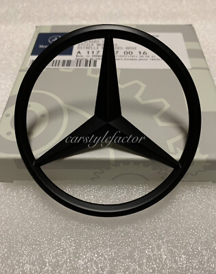 Matte Black Rear Boot Star Badge Emblem For Mercedes CLA CLA45 W117 ...