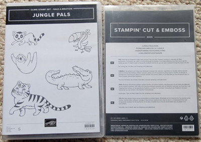 Stampin' Up! Jungle Pals - RETIRED Cling Stamp Set and Jungle Pals Dies ...
