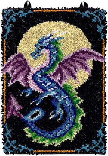 Latch Hook Rug Kits for Kids and Adults Large Size DIY Dragon ...