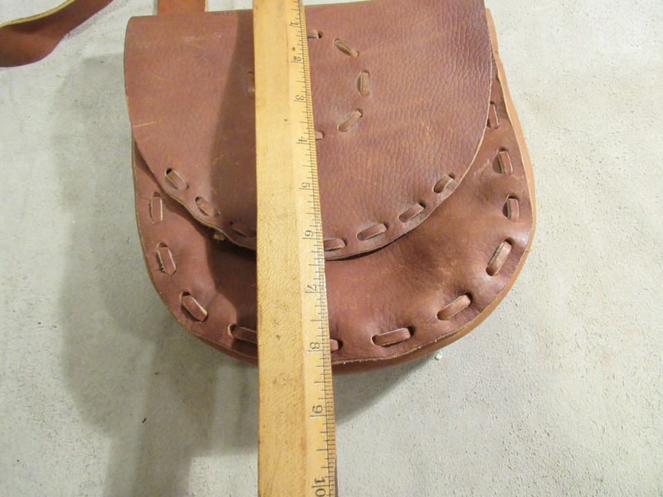 Leather Shooting Possibles Bag, Black Powder Muzzleloader Flintlock ...