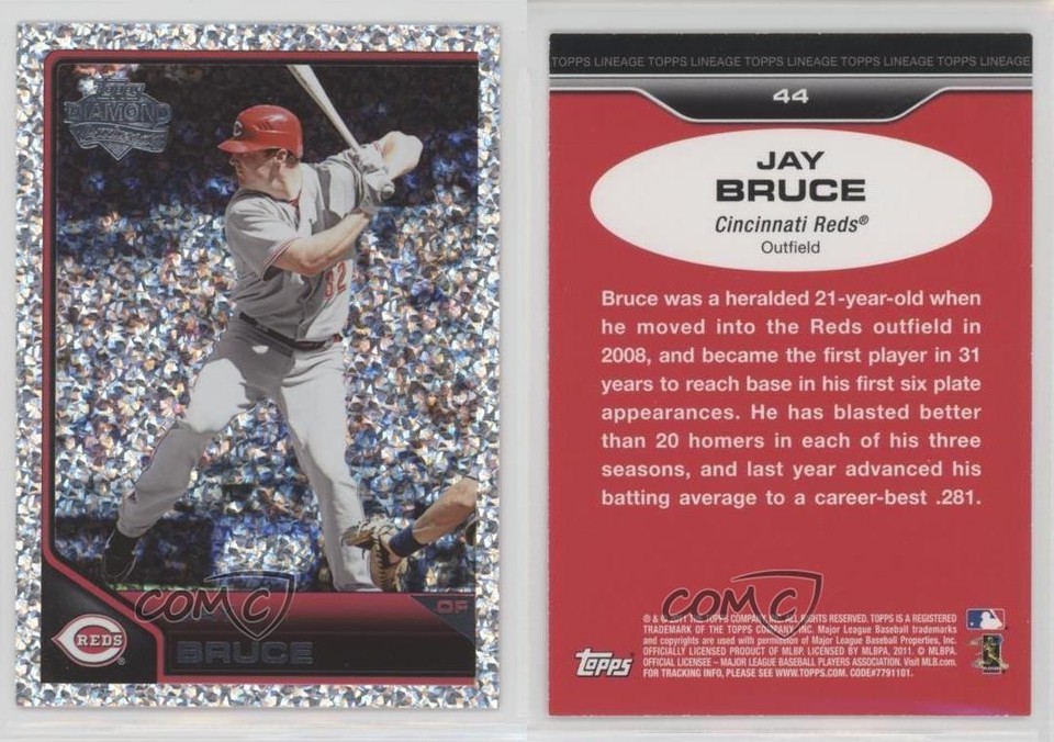 2011 Topps Lineage Platinum Diamond Anniversary Jay Bruce #44 1u6 | eBay
