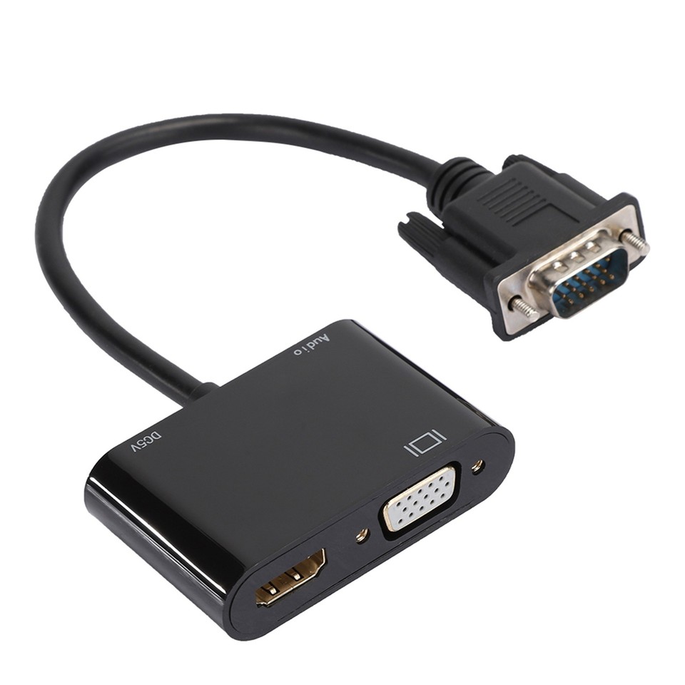 VGA To VGA HD Video Converter Cable Plug-and-Play Adapter For Computer ...