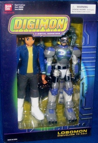 DIGIMON digivolves Lobomon to Koji New Factory Sealed 2004 Digivolving ...