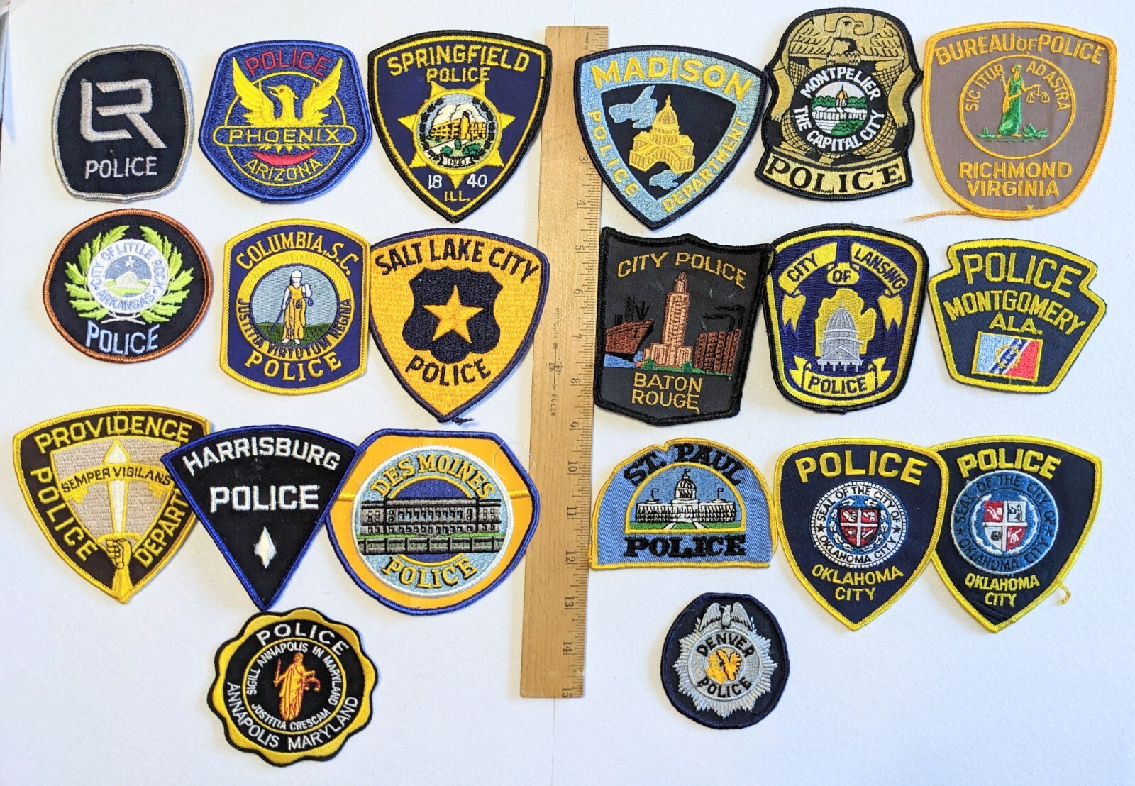20 Vintage State Capitol City Police Law Enforcement Patches | eBay