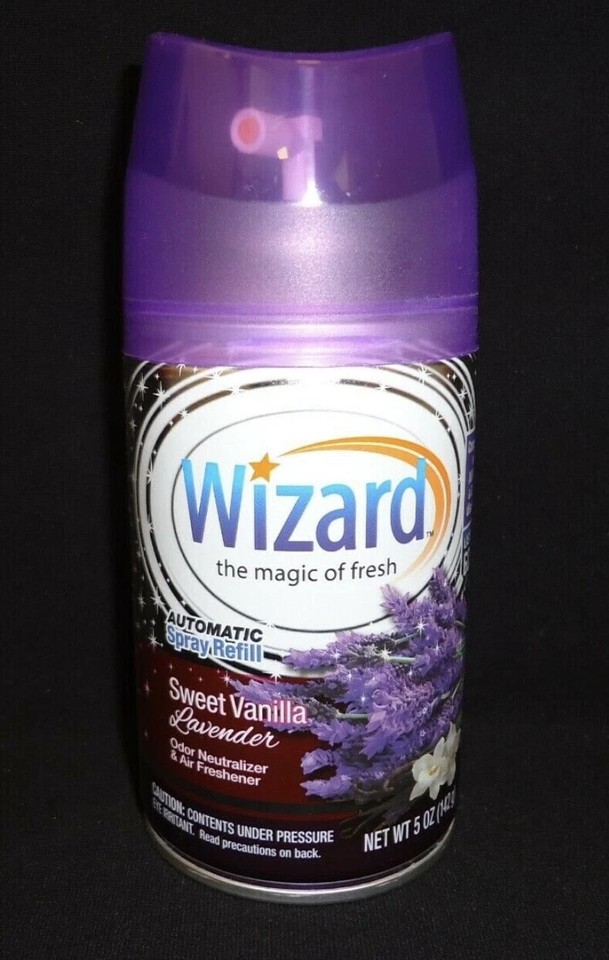 12 Wizard Automatic Spray Refills Sweet Vanilla Lavender 5 oz FIT GLADE ...