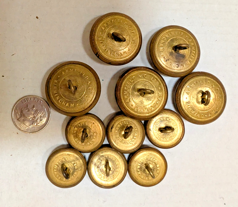 Vintage Brass Button Armfield & Co. Ltd. Birmingham | eBay