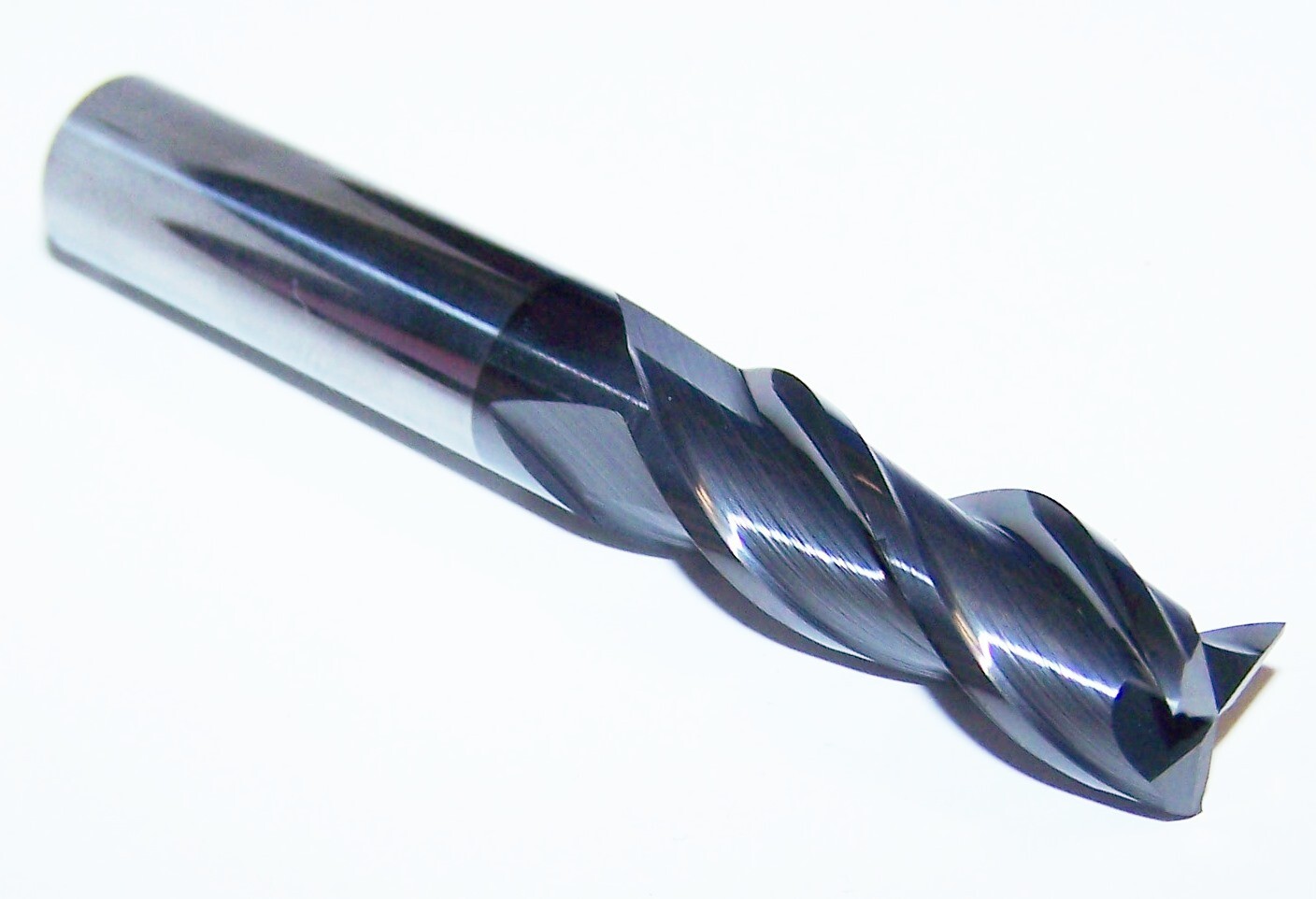 3/8" CARBIDE END MILL 3 FLUTE DLC DIAMOND COATED for ALUMINUM YG1 ...