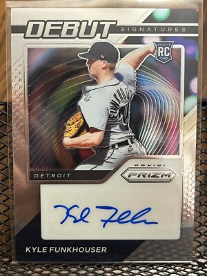 KYLE FUNKHOUSER 2021 PANINI PRIZM DEBUT SIGNATURES TIGERS ROOKIE ...