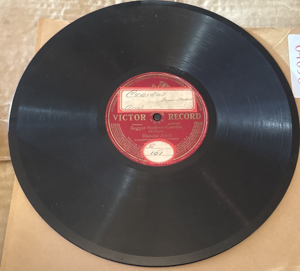 Victor 78 RPM Blanche Arral - Beggar Student Czardas 64098 V+ | eBay