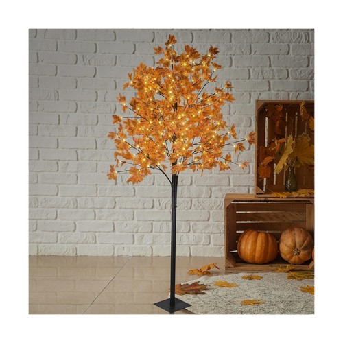 Lighted Maple Tree 8FT 264 LED Artificial Fall Tree for Decoration ...