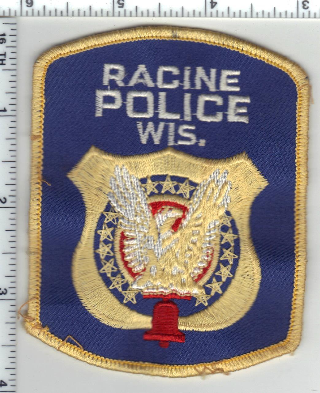 Racine Police (Wisconsin) 3rd Issue Uniform Take-Off Shoulder Patch | eBay