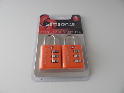 New Samsonite Travel Sentry 2 Pack 3 Dial Combination Locks New | eBay