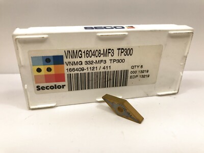 SECO VNMG 332-MF3 VNMG160408-MF3 New Carbide Inserts EDP 12319 Grade ...