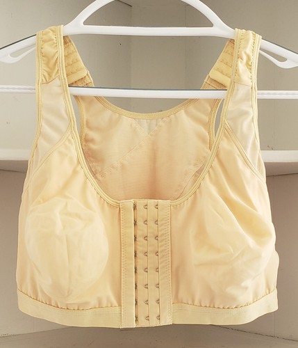 Plus Size 2XL 2X Tan Bra 8 Hook Front Close Wireless 3 position ...