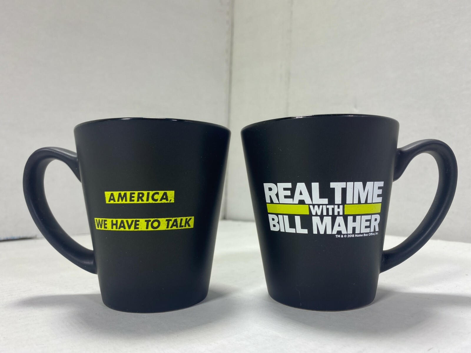 Real Time with Bill Maher America Talk Mug 2 MUGS SET NEW!! OFFICIAL ...