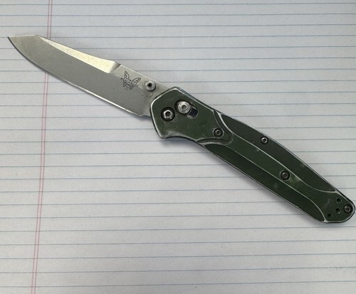 Benchmade Osborne 940-S30V Green Folding Pocket Knife Plain edge | eBay