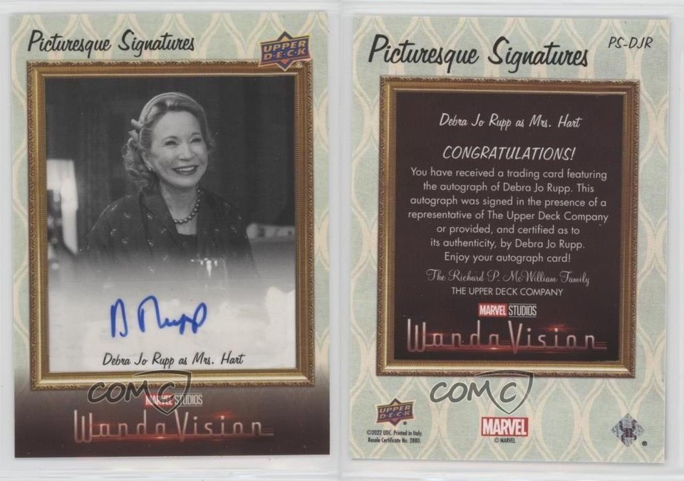 2022 Marvel Studios' WandaVision Debra Jo Rupp as Mrs Hart #PS-DJR Auto ...