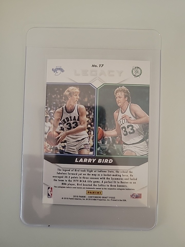 2019-20 Panini Contenders Draft Picks - Legacy Larry Bird #17 | eBay