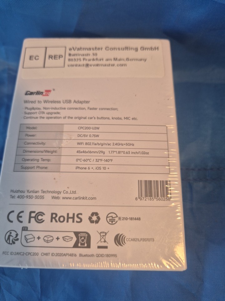 Garlin Kit U2W Mini With CarPlay Wired To Wireless Converter | eBay UK