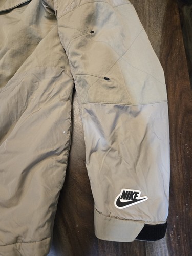 Nike Tan Performance Jacket with Full Zip and Adjustable Cuffs Size Medium | eBay