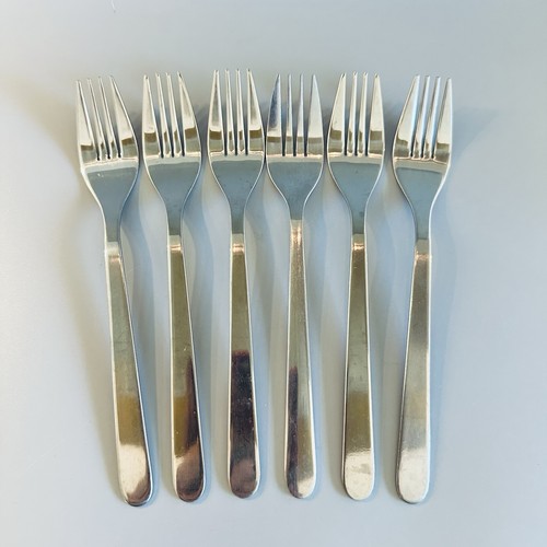 6 Ikea FORNUFT Stainless Flatware DINNER Forks Fork Lot Set of 6 | eBay
