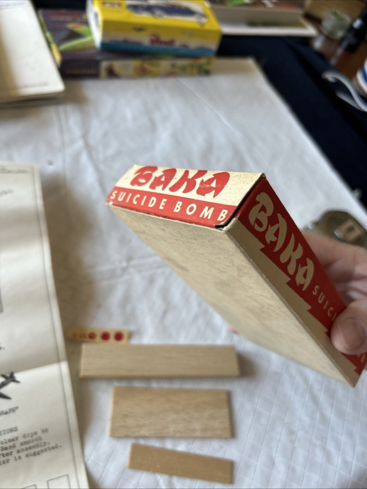 Vintage BAKA Bomb Japanese kamakazie aircraft WW2 Balsa Wood Model Kit ...