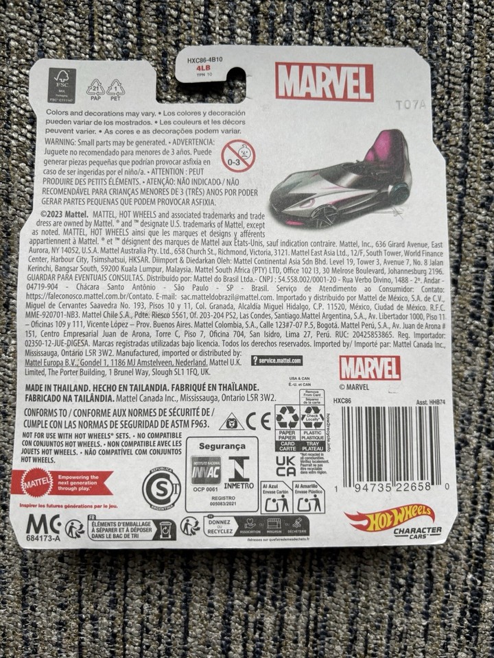2024 Hot Wheels Character Cars SPIDER-GWEN Spiderman Car Marvel New | eBay