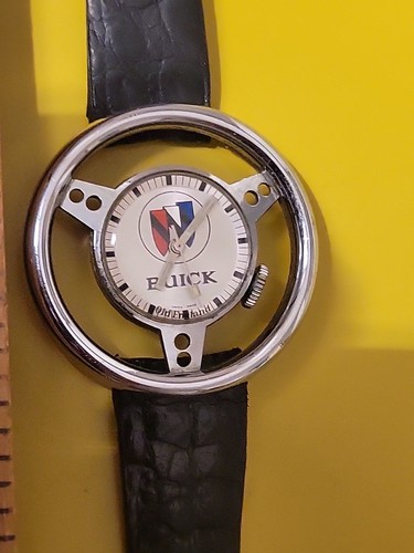 Neat Unusual Vintage Buick Old England Steering Wheel Watch Mechanical ...
