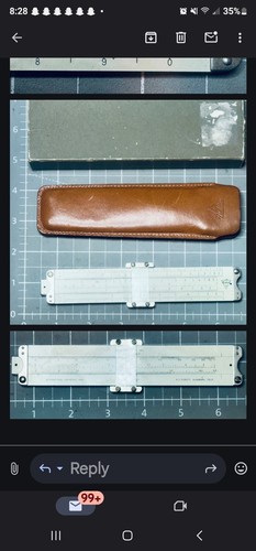 Vintage 6" Pickett All Metal Slide Rule Model No. N 200 With Leather ...