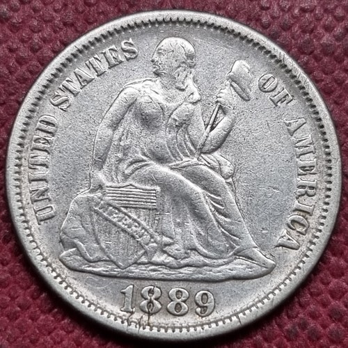 1889 Seated Liberty Dime 10c Higher Grade AU #80324 | eBay