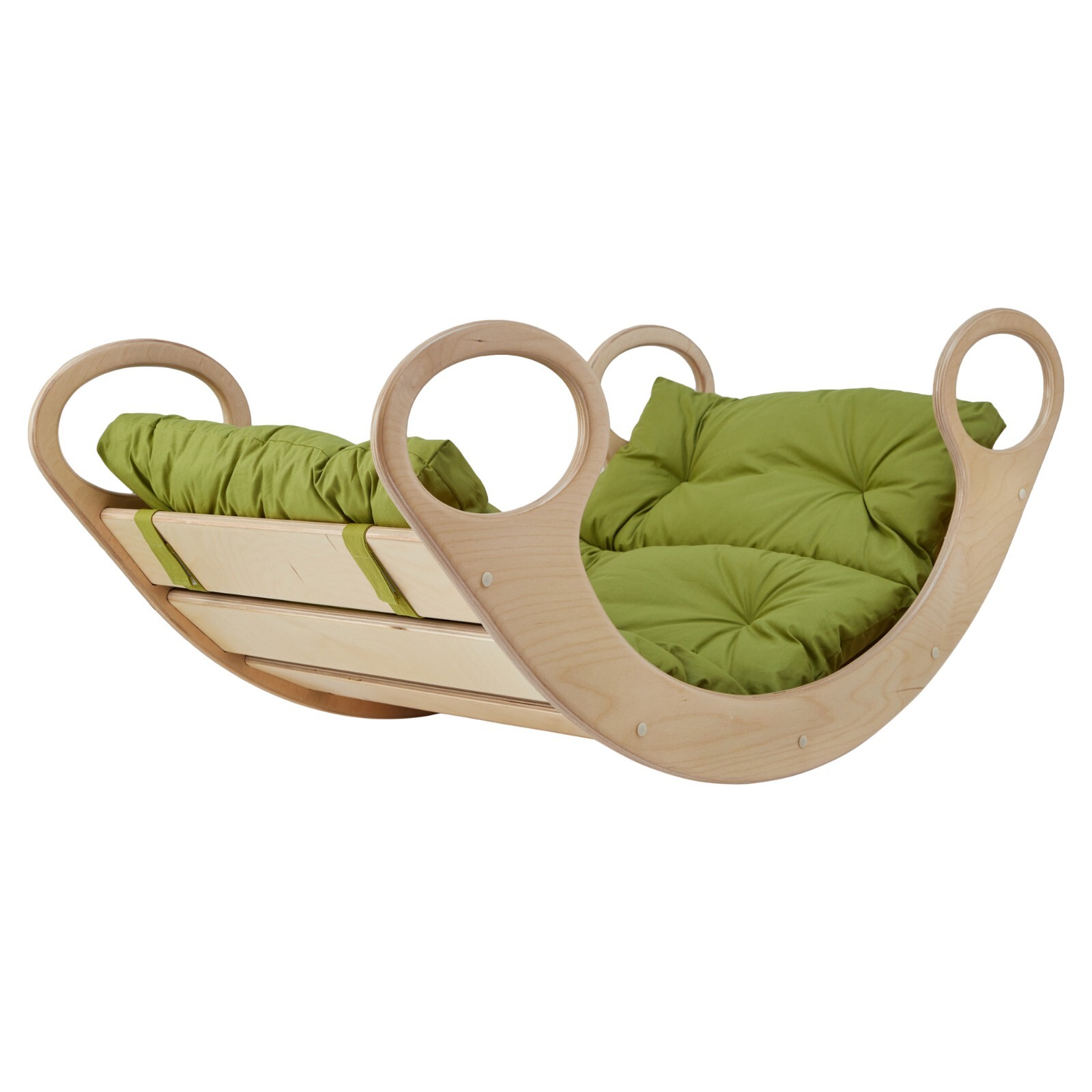 Montessori Child Rocking Bed, Wooden Rocking Play, Wooden Rocking Chair ...