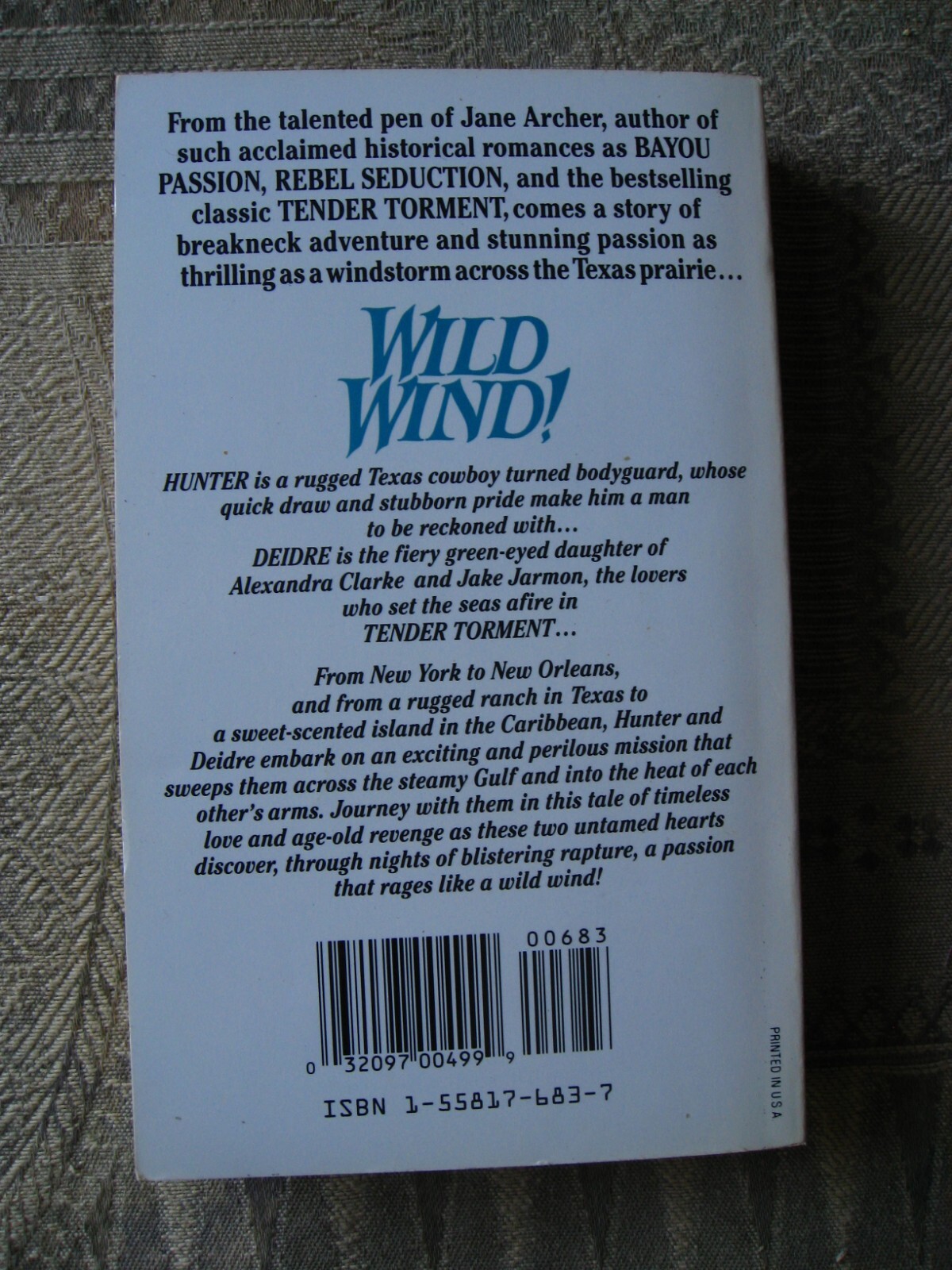 Jane Archer - Wild Wind! - 1993 - paperback | eBay