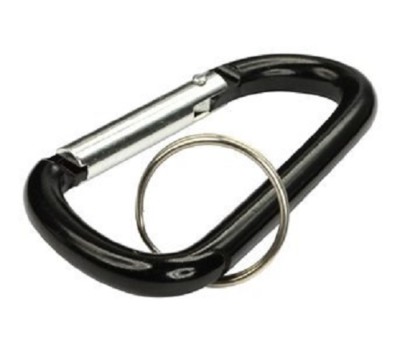 12pc 3" Aluminum Carabiner D-Ring Keychain Locking Spring Belt Clip ...