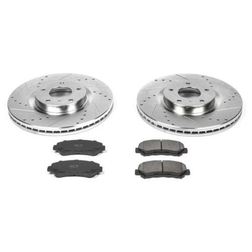 Power Stop Front Z23 Evolution Sport Brake Kit FOR 09-14 Nissan Maxima ...